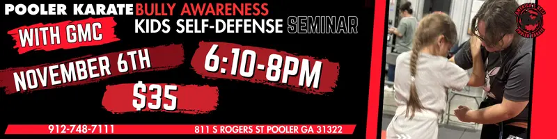 Bully Awareness Kids Self-Defense Seminar | Pooler Karate Student Hub